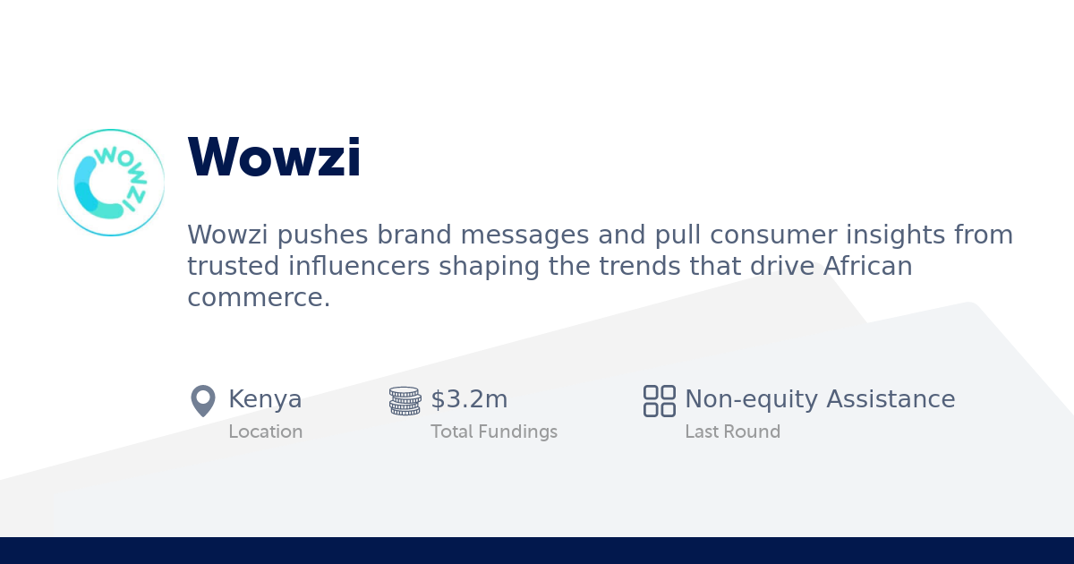 Wowzi - Overview, Financials, Competitors - StartupList Africa