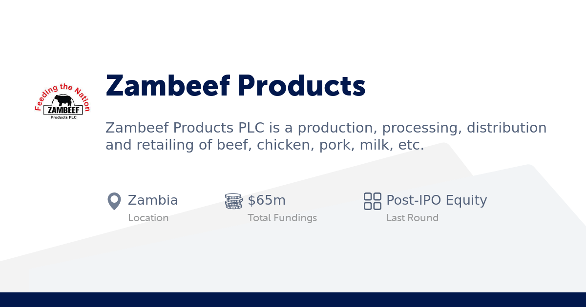 Zambeef Products - Overview, Financials, Competitors - StartupList Africa