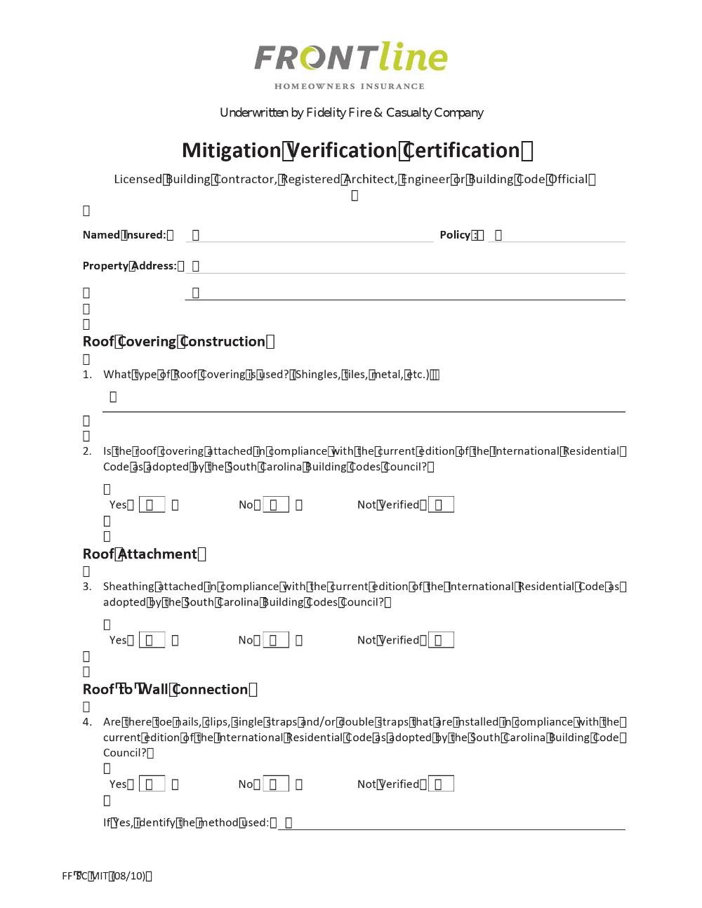 Statewide Insurance | Mitigation Forms