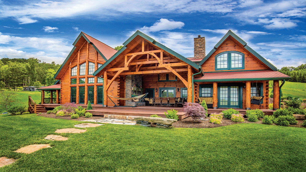 This Log Home Renovation Is a Mix of Old and New