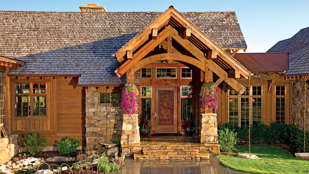 Western Timber Home With Eastern Flair
