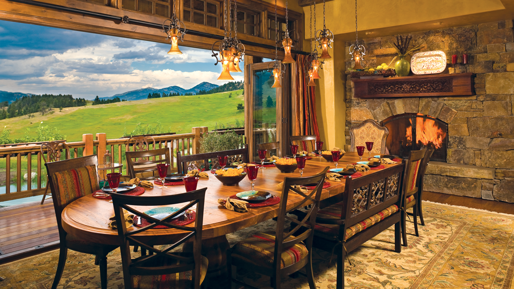 Western Timber Home With Eastern Flair