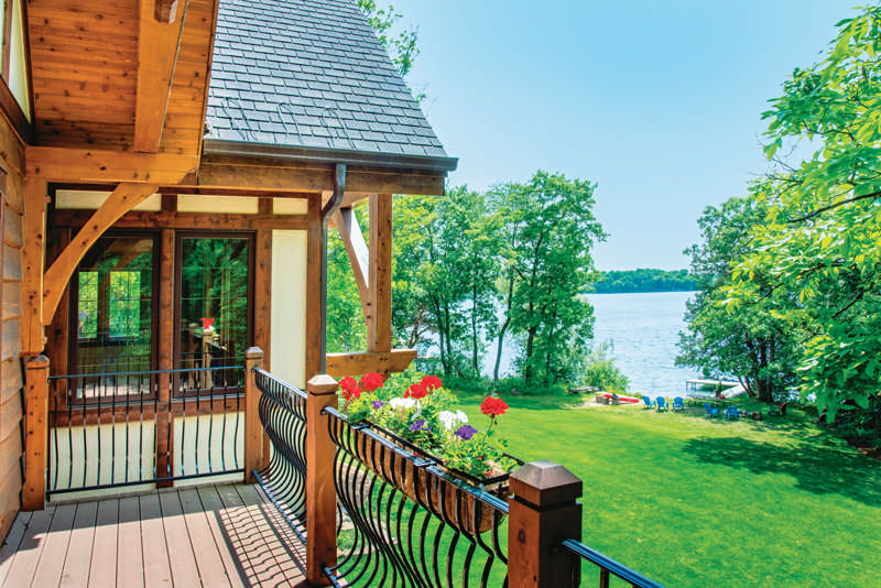 A Timber Frame Lake House is a Perfect Fit