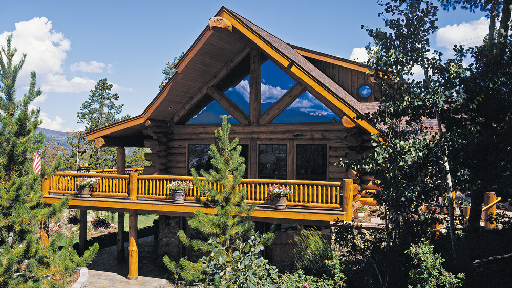 A Sustainable Colorado Log Home
