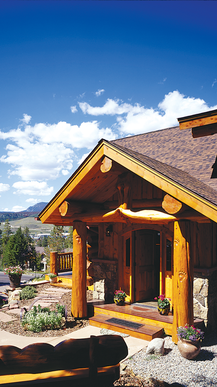 A Sustainable Colorado Log Home