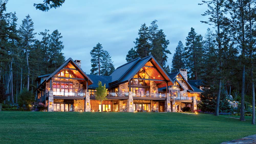Waterfront Living in a Montana Timber Frame Home