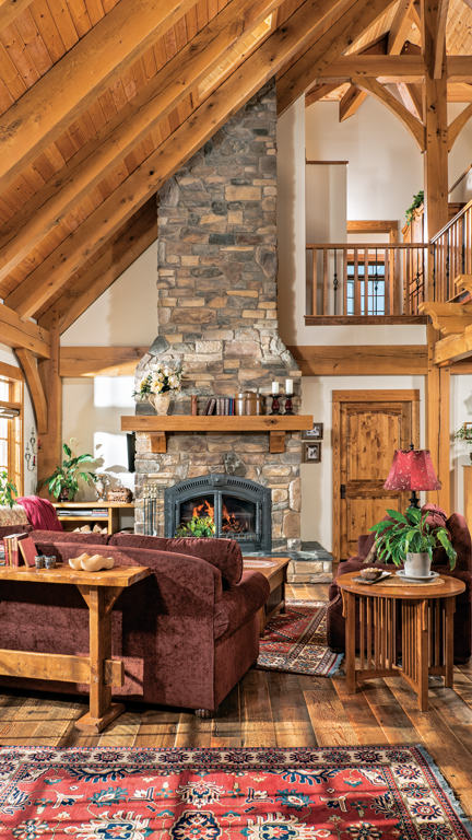 Traditional Design in a Canadian Timber Home