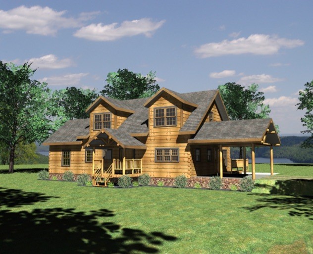 Roth Plan by Honest Abe Log Homes, Inc.