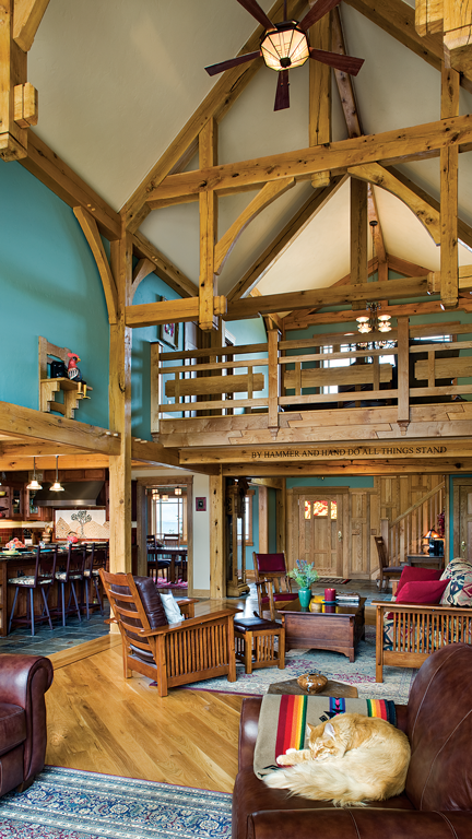 The Great Timber-Frame Adventure: A Grand Timber Home in Colorado