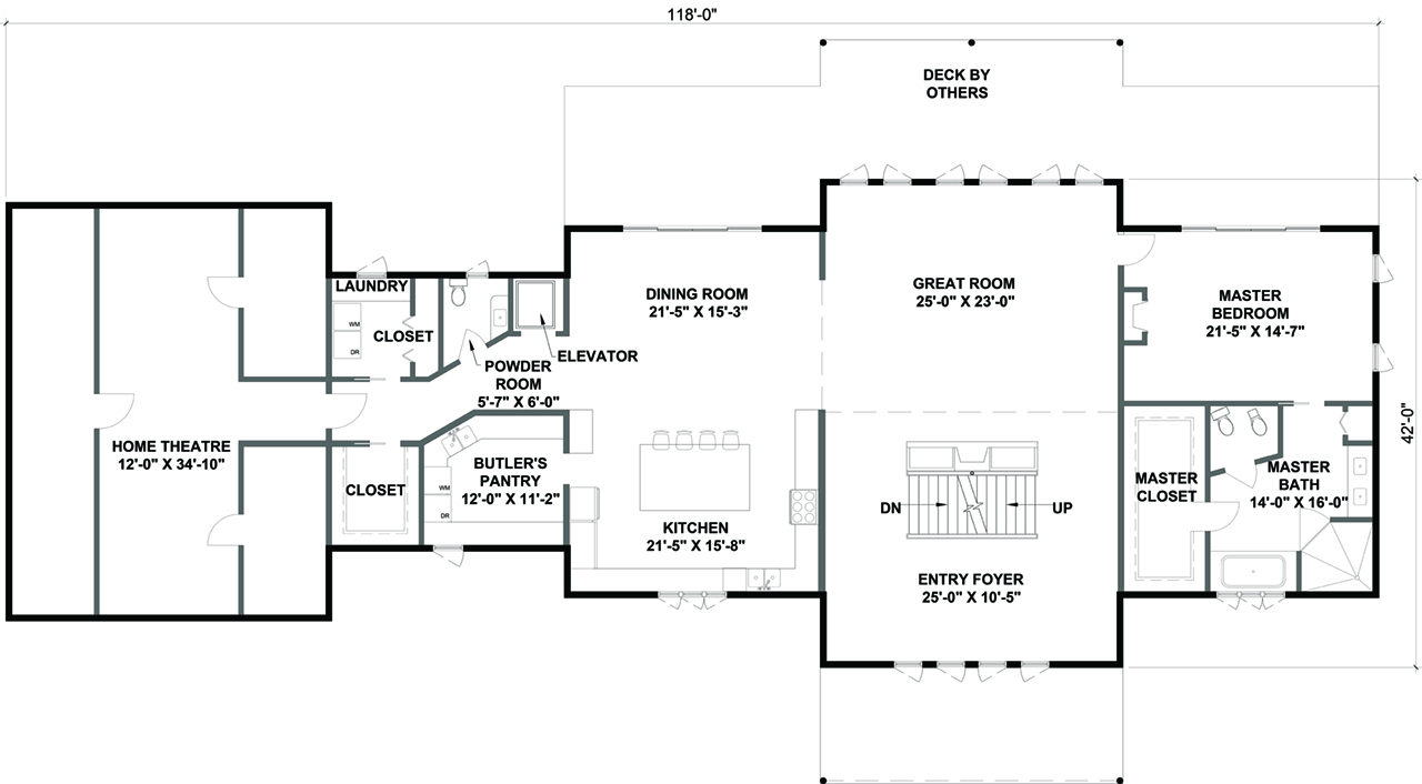 Timber Top Log Home Floor Plan by Cedar Direct