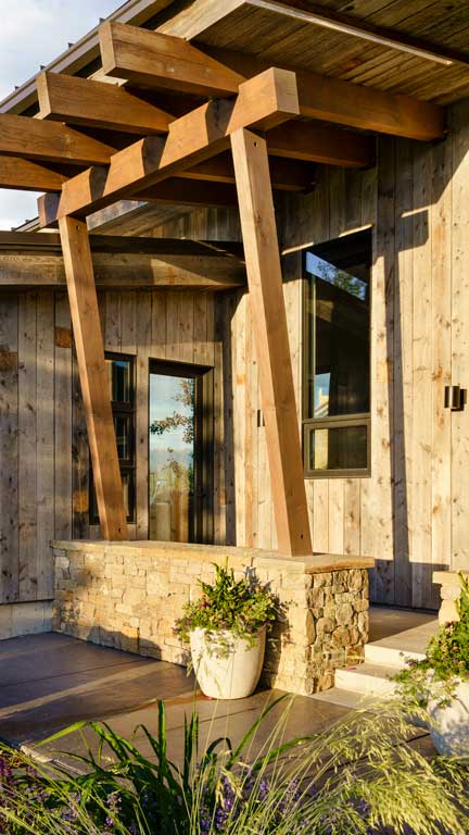 A Natural Timber Beauty in the Mountains