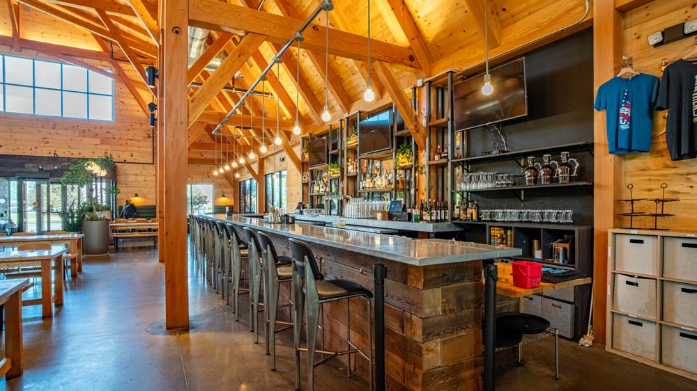 Take a Trip to This Stunning Timber Frame Brewery