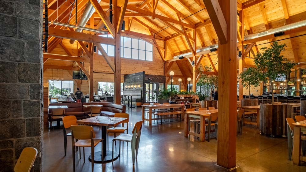 Take a Trip to This Stunning Timber Frame Brewery