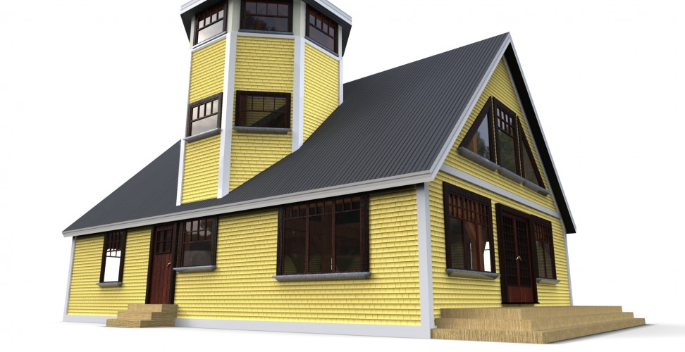 Pembroke Octagonal Tower Timber Home Floor Plan by Gillis & Company ...