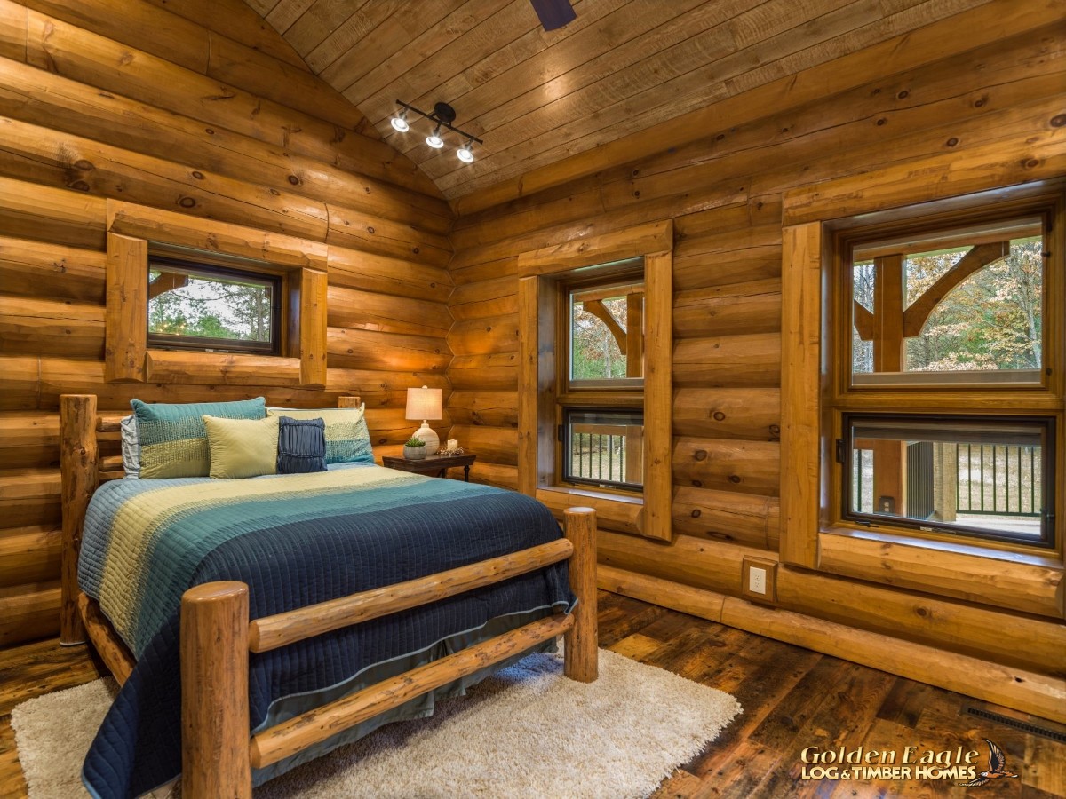 Custom Log And Timber Home 2124AL by Golden Eagle Log & Timber Homes