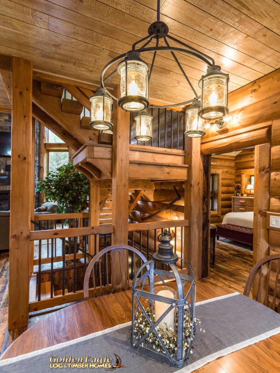 Custom Log And Timber Home 2124AL by Golden Eagle Log & Timber Homes
