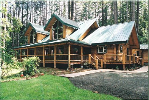 Pacific Log Home Plan by Homestead Log Homes