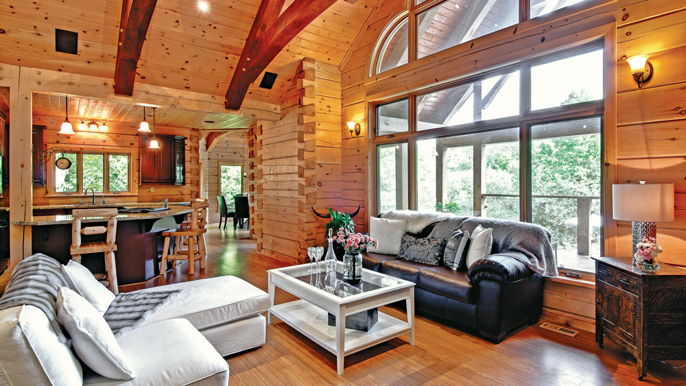 A Distinctive Canadian Log Home
