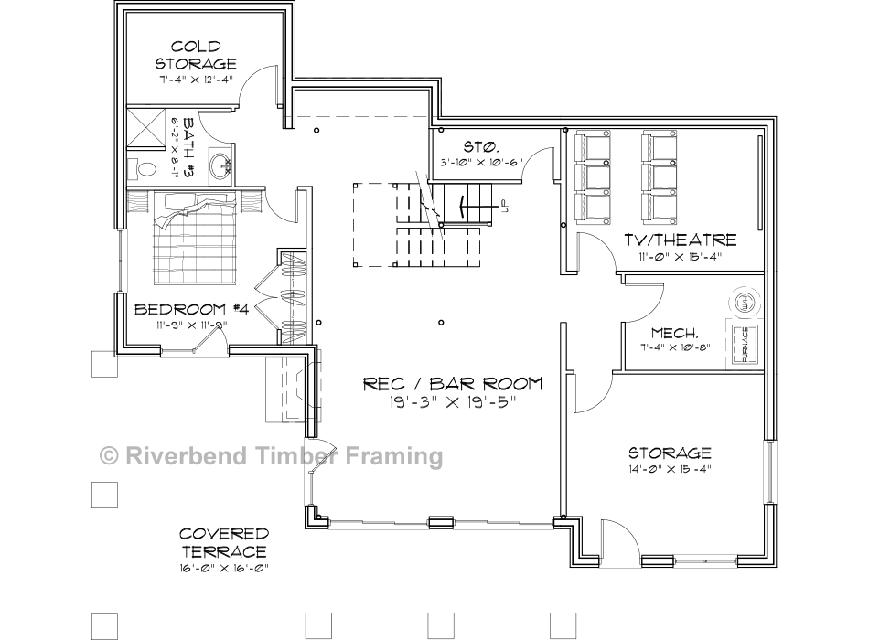 Hamilton Timber Home Plan by Riverbend Timber Framing