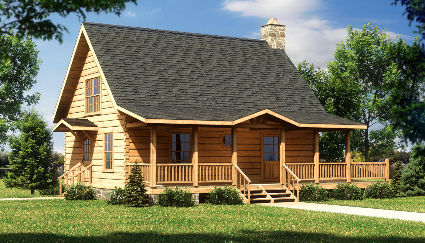 Alpine II Log Home Plan by Southland Log Homes