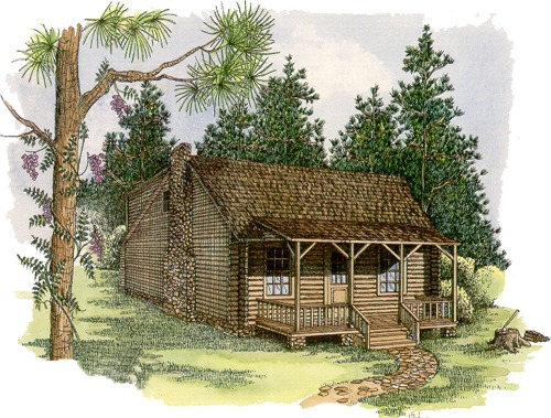 Stoney Creek Log Cabin by Suwannee River Log Homes