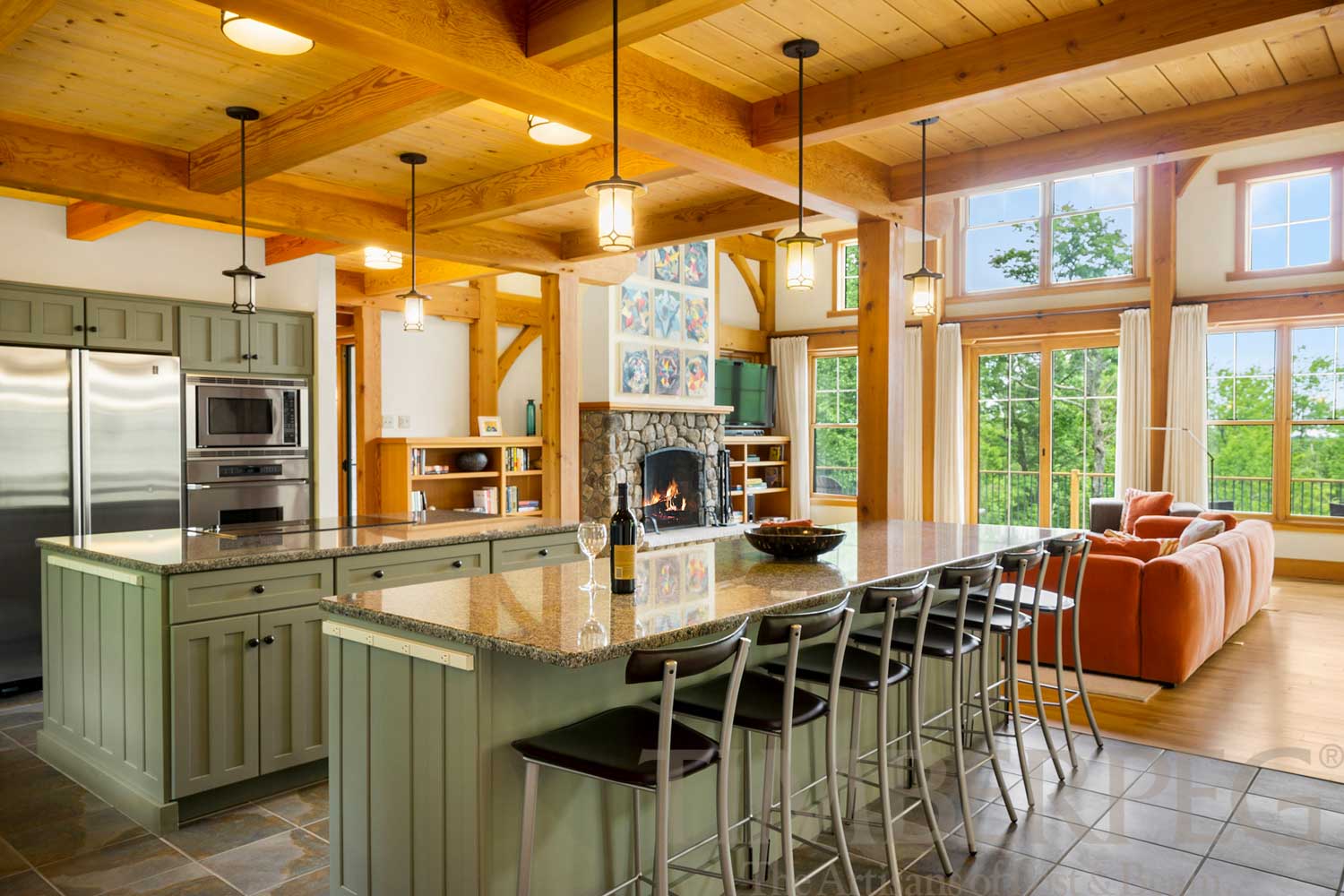 High Ridge Country Home Floor Plan by Timberpeg (5624)