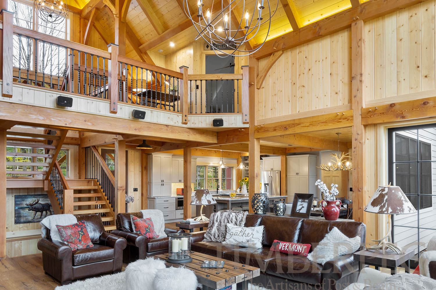 Ludlow Ski Home Floor Plan by Timberpeg