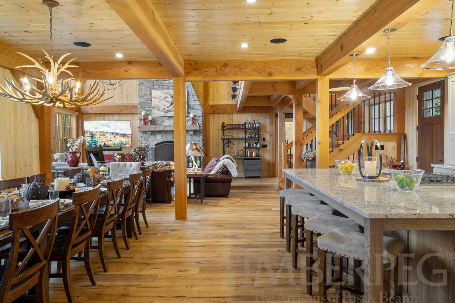 Ludlow Ski Home Floor Plan by Timberpeg