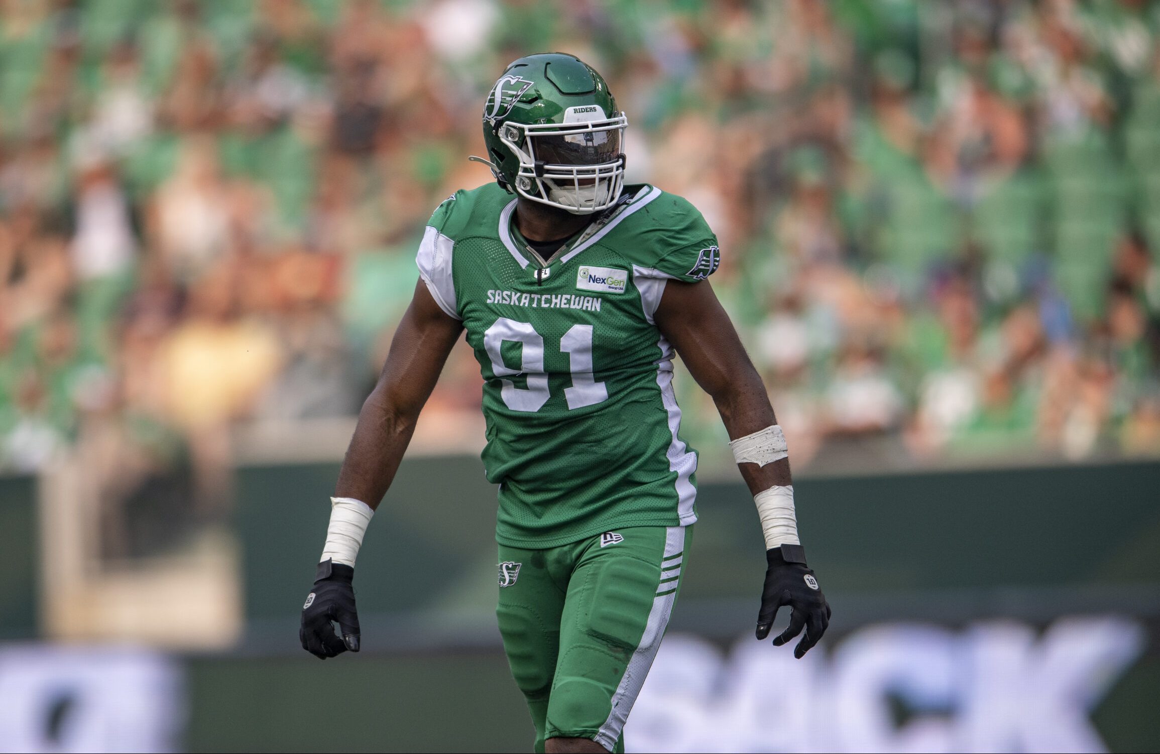 DL Anthony Lanier II returns to practice with Saskatchewan Roughriders ...