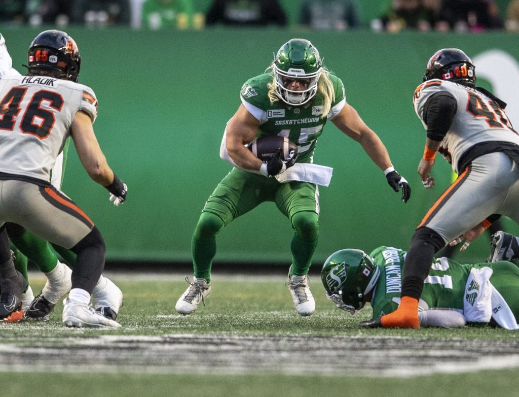 Double back: Riders to dress both RB A.J. Ouellette, Ryquell Armstead for West Semi-Final ...