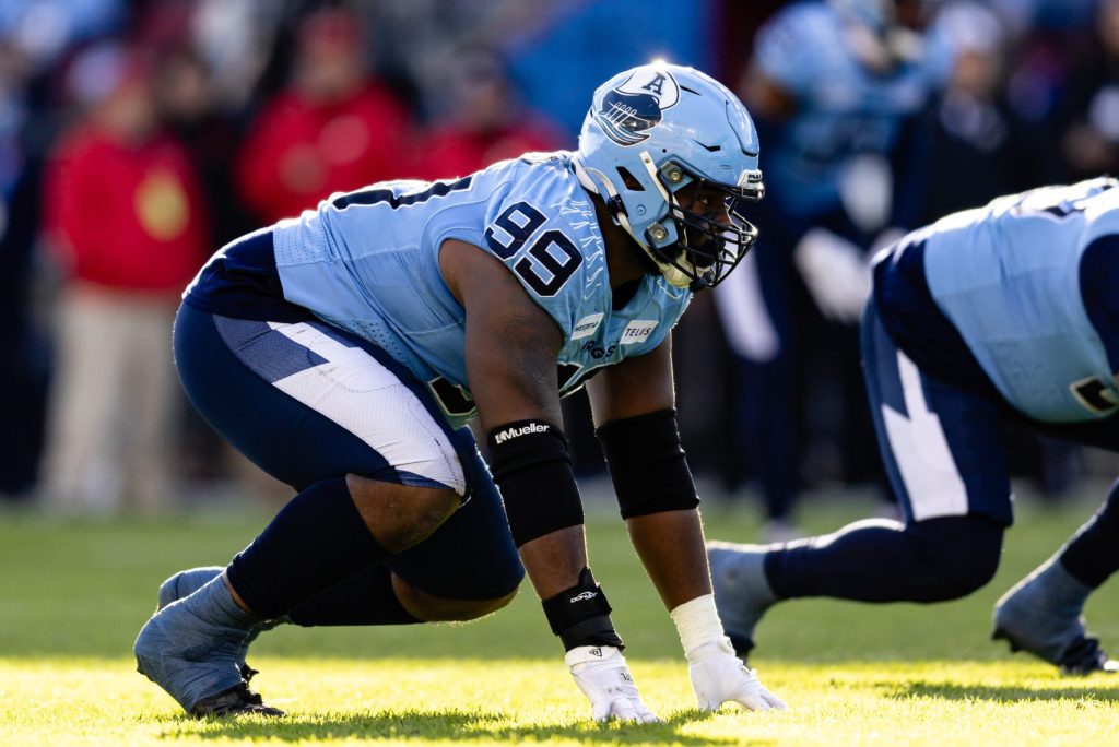 Atlanta Falcons work out Toronto Argonauts' DL Ralph Holley - 3DownNation