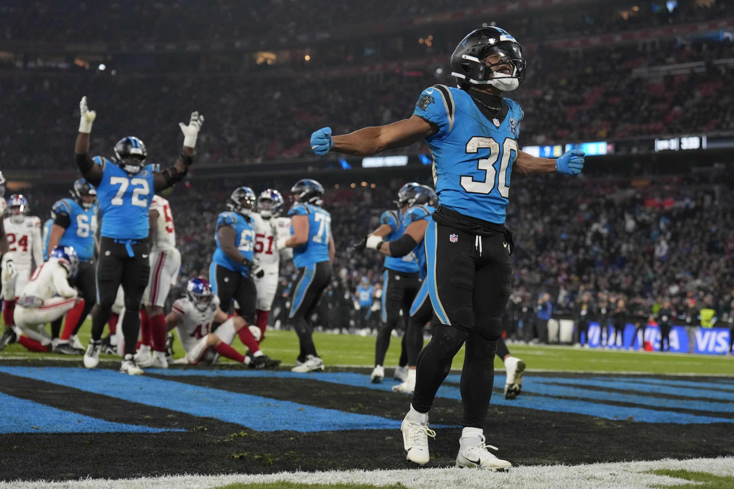 Canadian RB Chuba Hubbard runs for single-game, career-high with ...