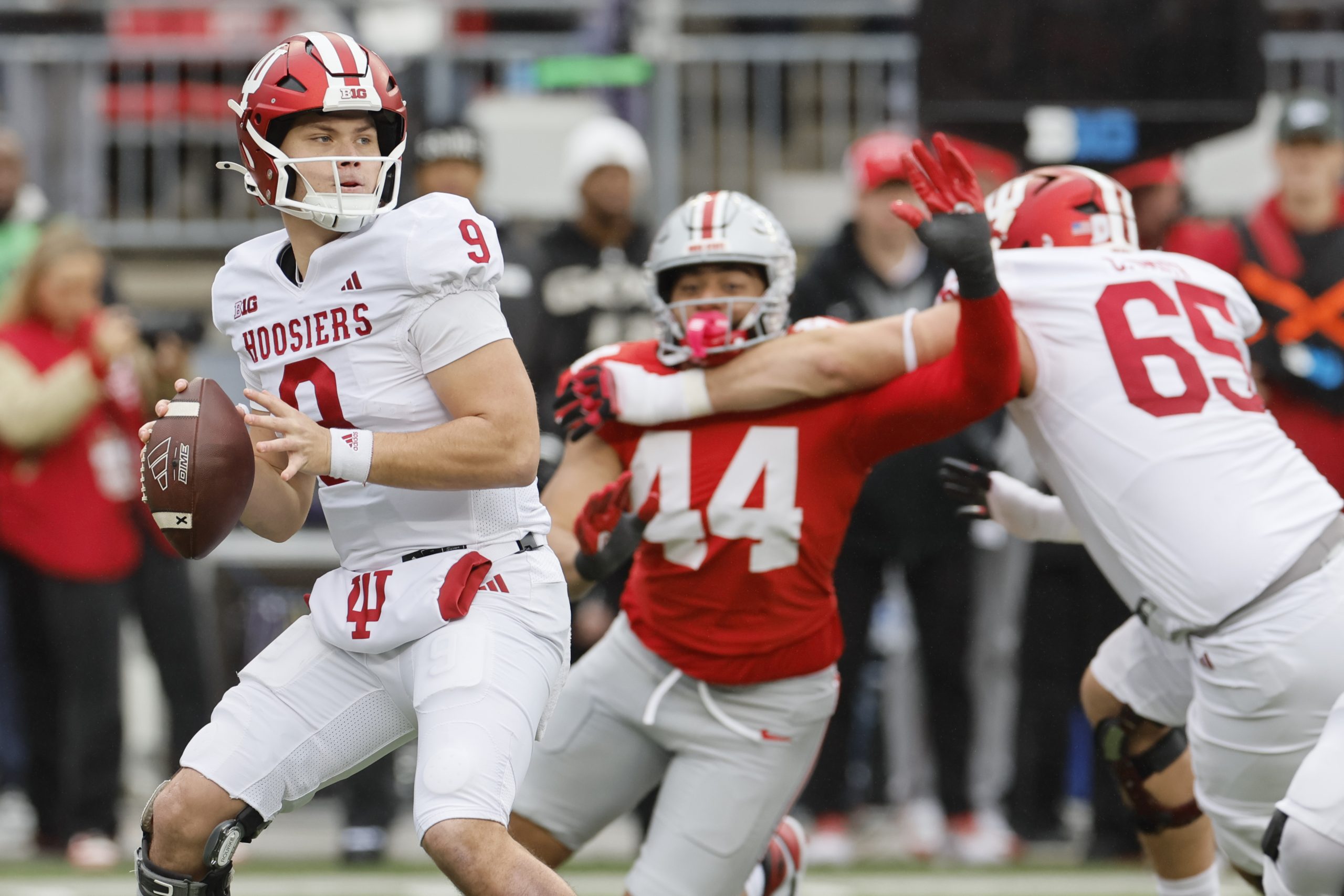 Canadian QB Kurtis Rourke struggles as Ohio State spoils Indiana's ...