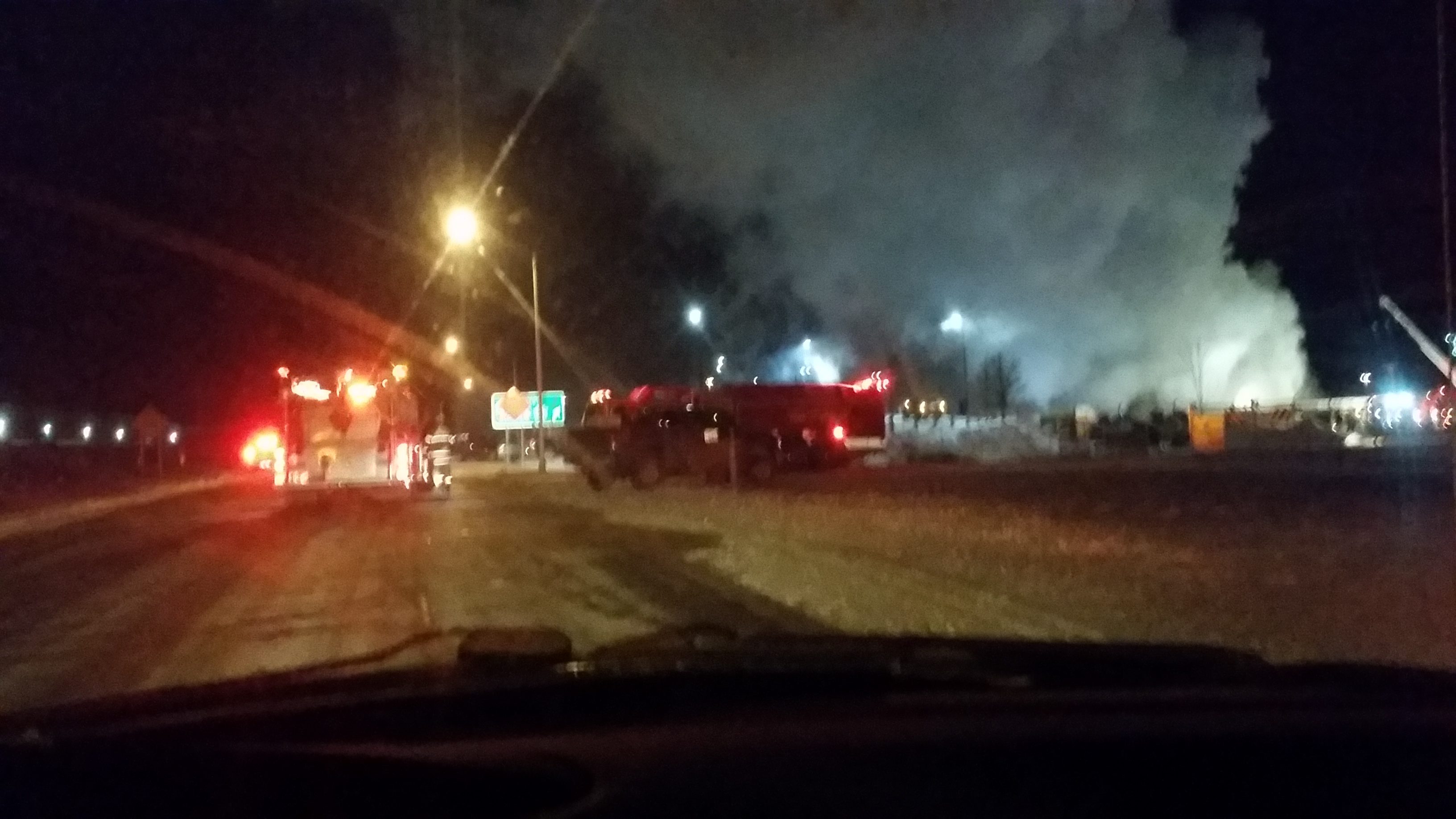 BREAKING NEWS: Fire Engulfs Building At Lindy Paving In Big Beaver Boro ...