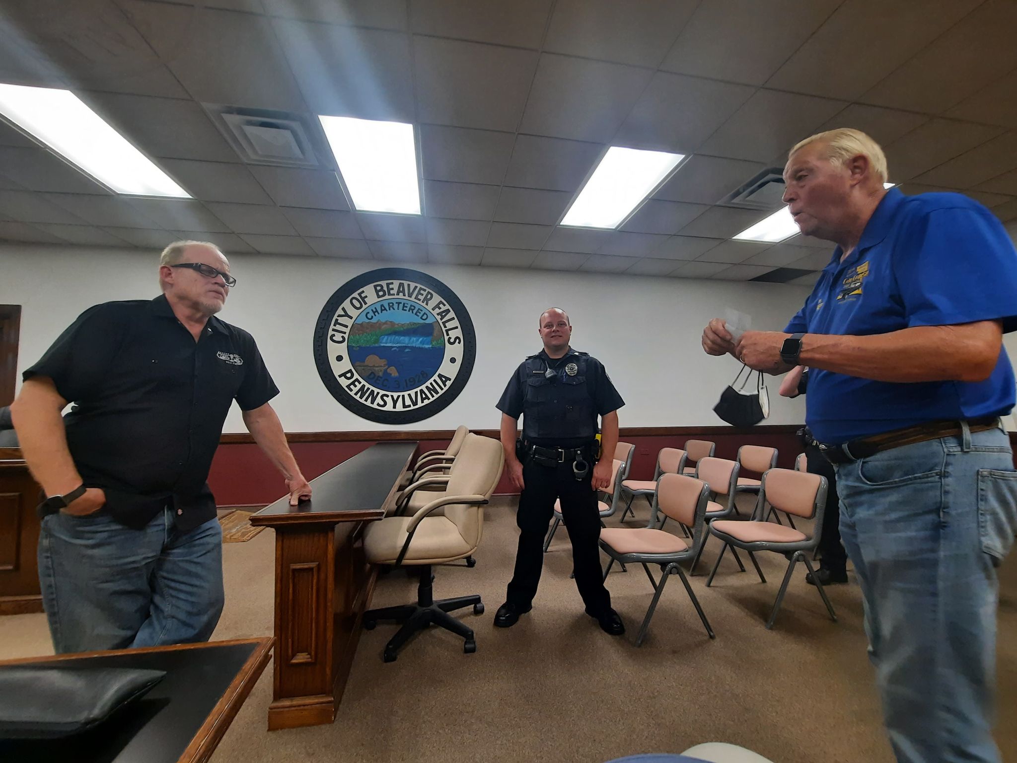 Beaver Falls Police Receives Donation & Quilt From Eddy Crow & Car ...