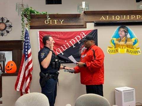 Aliquippa Mayor Swears In New Police Officers - Beaver County Radio