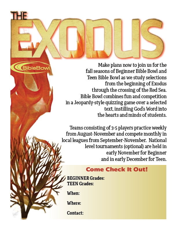 Promotion | Bible Bowl