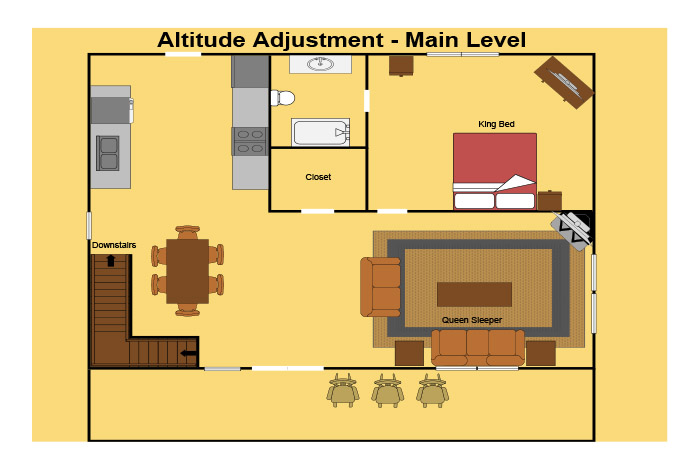 Gatlinburg Cabin - Altitude Adjustment - 3 Bedroom - Sleeps 12