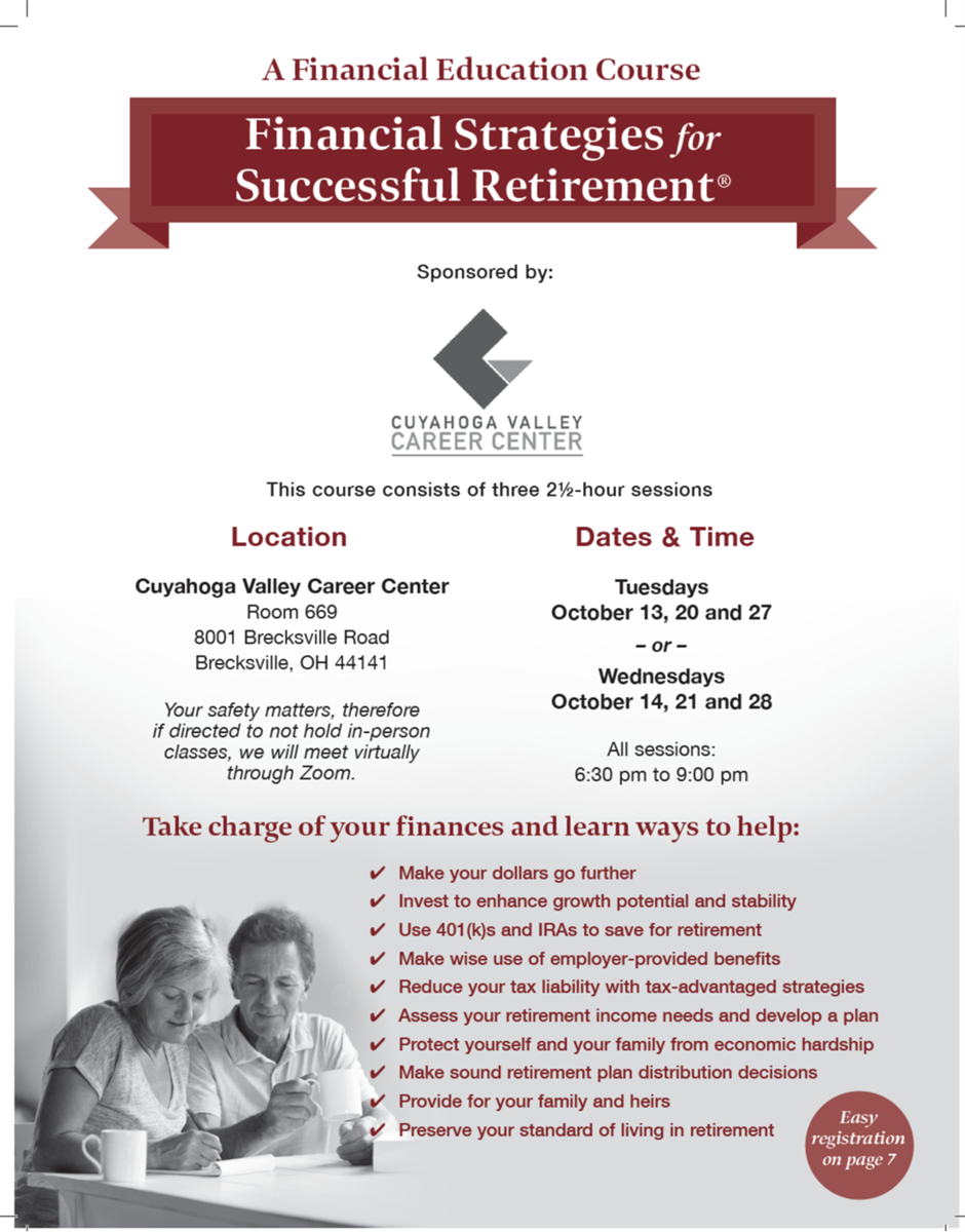 Strategies for Successful Retirement: Tuesday Class | Stratos Wealth ...