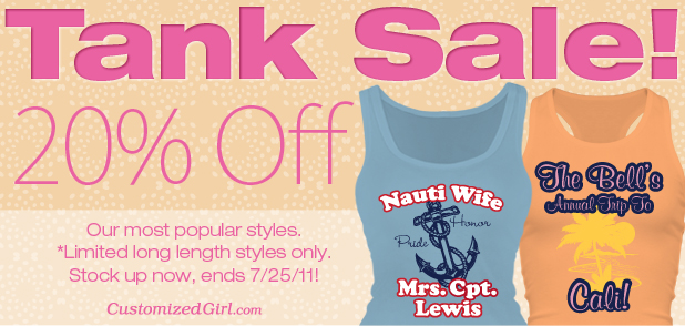 Promo Codes for the week of 7/18/11 - CustomizedGirl Blog