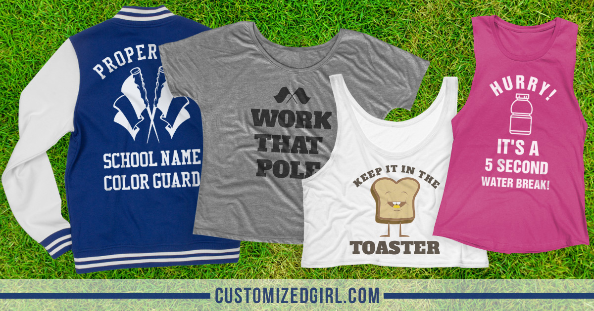 Toss, Catch or Spin in Custom Color Guard Shirts - CustomizedGirl Blog