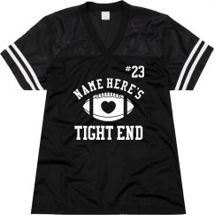 Custom Football Girlfriend Shirts, Hoodies, Jerseys, & More