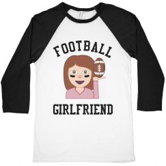 Custom Football Girlfriend Shirts, Hoodies, Jerseys, & More