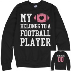 Custom Football Girlfriend Shirts, Hoodies, Jerseys, & More