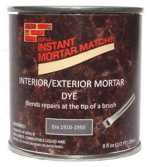 Instant Mortar Match mortar dye (surface stain ) - Era 1910-1950