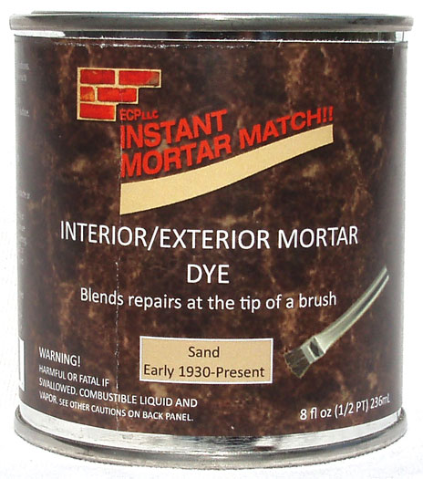 Instant Mortar Match mortar dye (surface stain ) - Era 1930-Present Sand