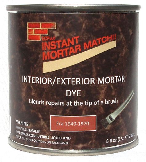 Instant Mortar Match mortar dye (surface stain ) - Era 1940-1970