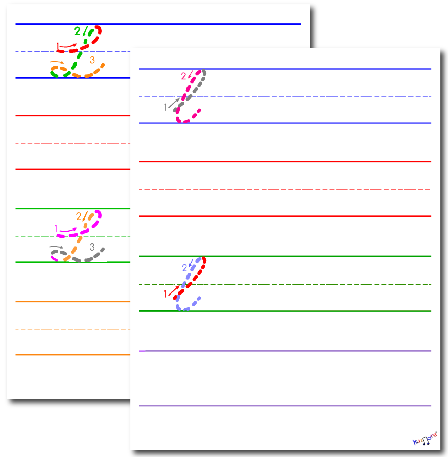 Cursive Letter L Worksheets by Kidznote®