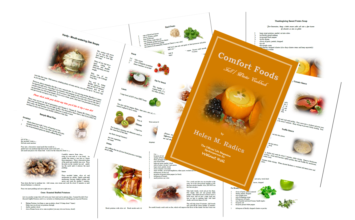 Comfort Foods - Fall/ Winter Cookbook