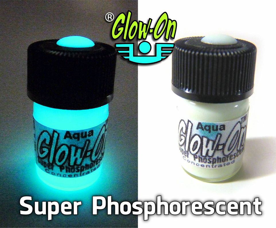 # 1. Aqua Super Phosphorescent Paint 2.3 ml vial. - Super concentrated ...